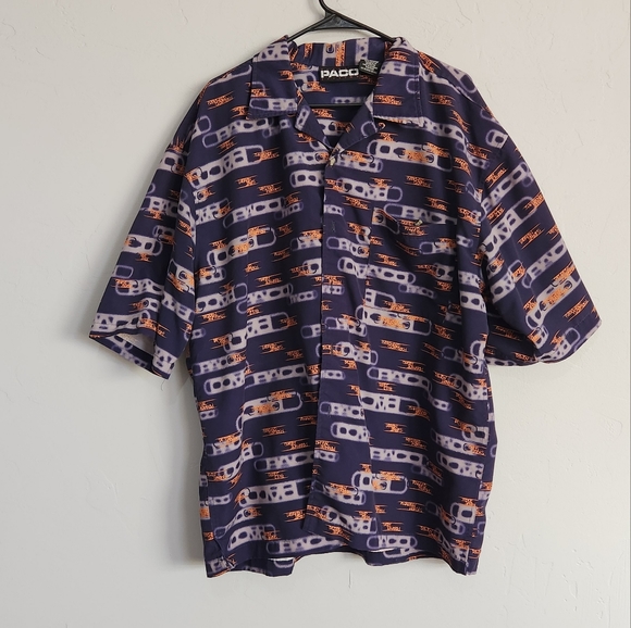 Paco | Shirts | Paco Mens Camp Shirt Hip Hop Vintage Size Xl All Over ...